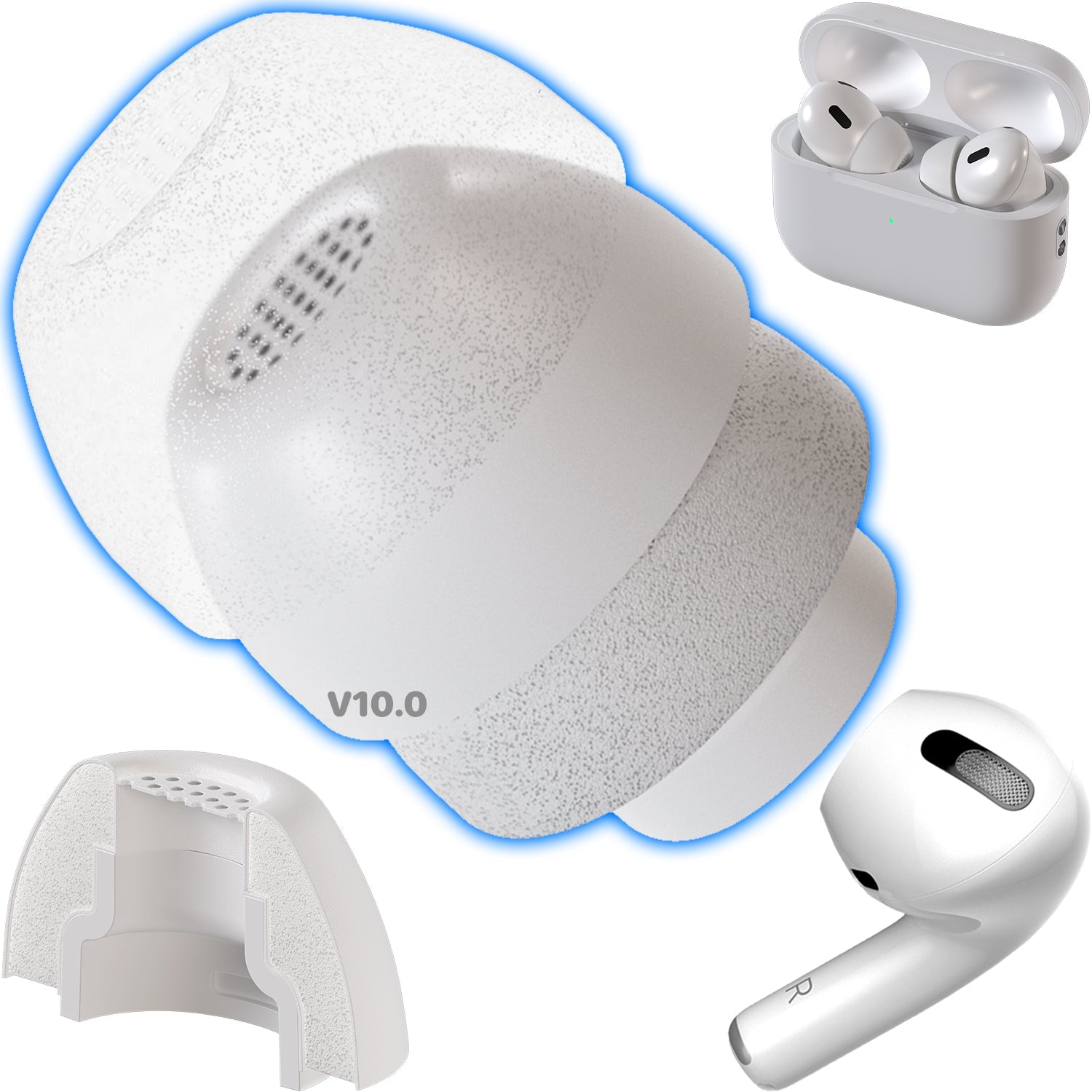 AirFoams Pro Active Ultra V10.0 – AirPods Pro 1 & 2 Ear Tips – CharJenPro