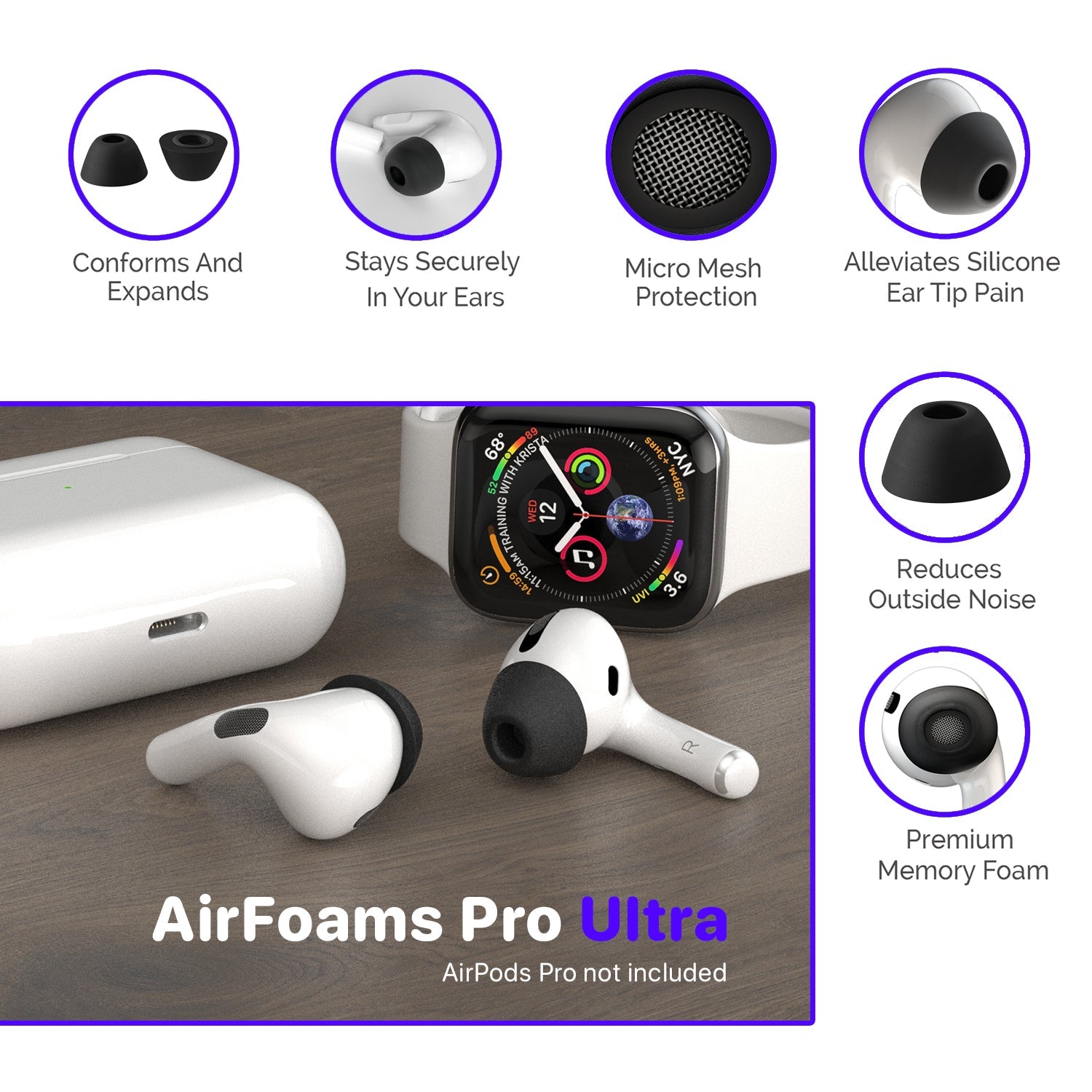 AirFoams Pro Ultra V5.0 Foam Ear Tips – CharJenPro